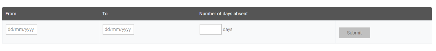 How to use absence management features as an employee