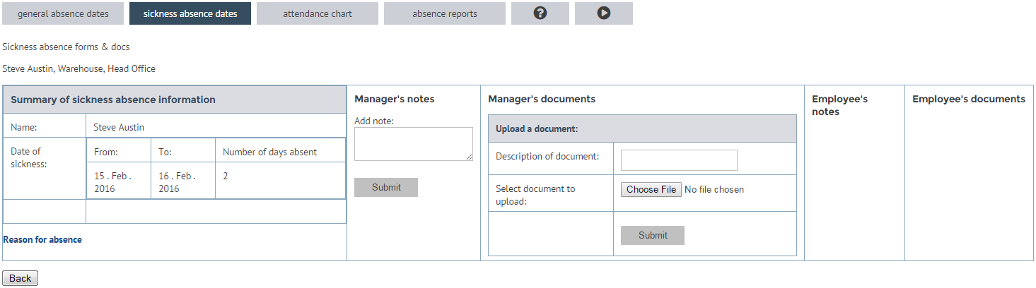 How to manage sickness absence in myhrtoolkit