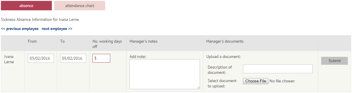 How to manage sickness absence in myhrtoolkit