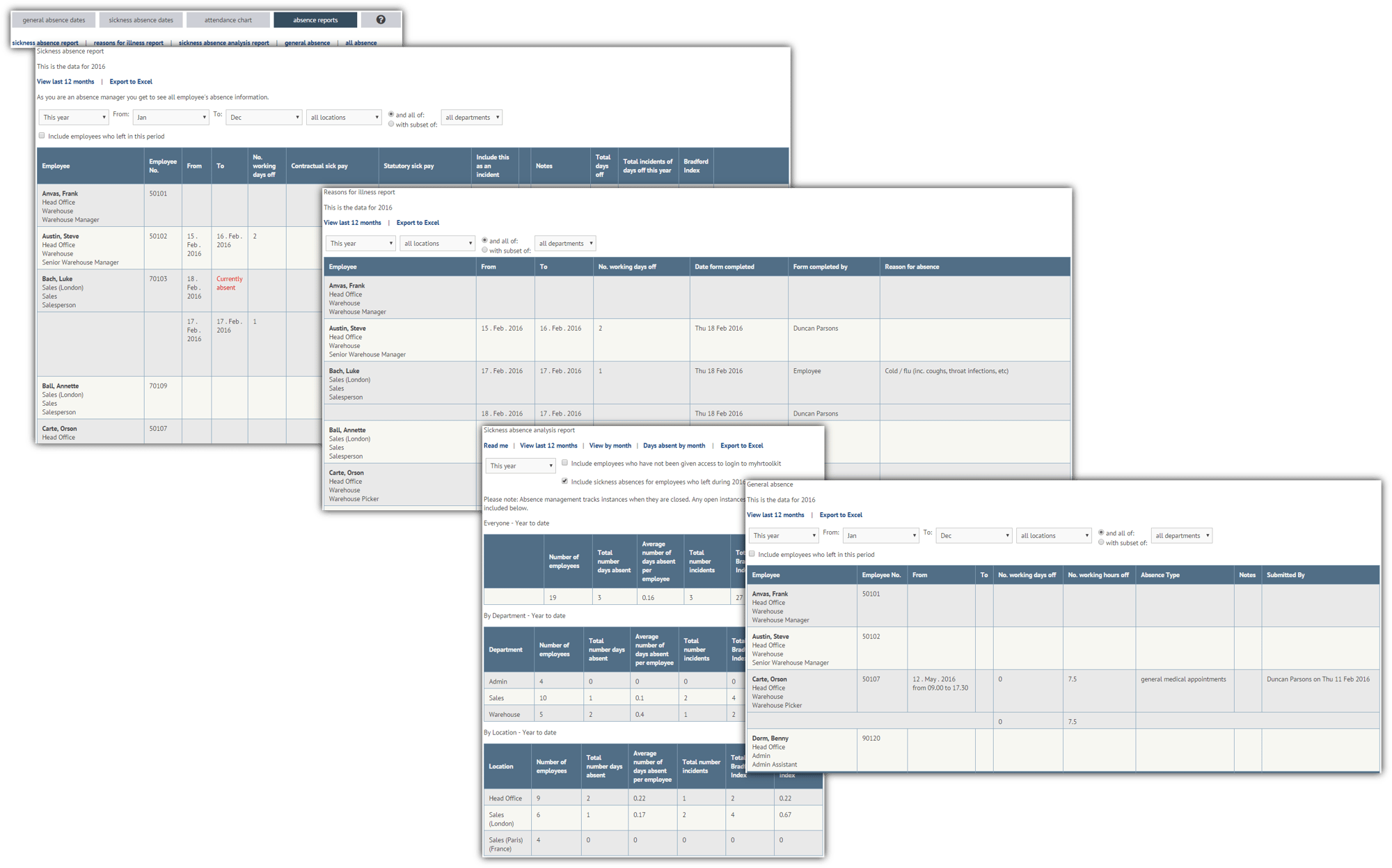 How to manage sickness absence in myhrtoolkit