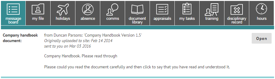 How to use the Document library to read documents | myhrtoolkit
