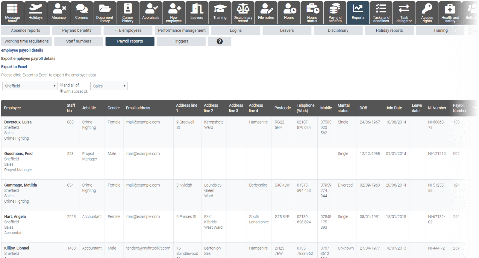 Exporting Payroll Data From Myhrtoolkit Hr Management Software