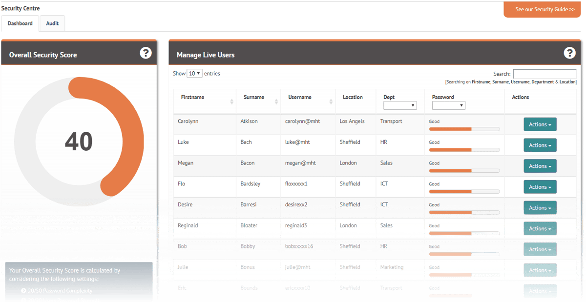 Getting started with the Security Centre | myhrtoolkit HR software